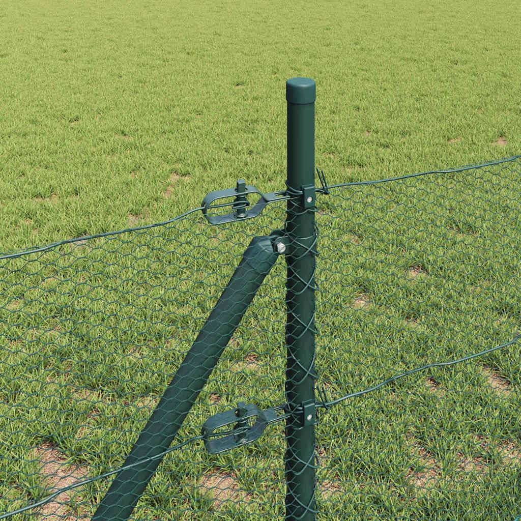 Poteau de clôture acier vert 10 x 0,8 m maillage 13 mm - PANGIVO - Gamm ...