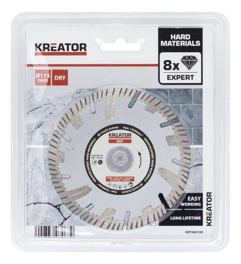 Disque Diamant 115mm/beton Armekrt084100 - Kreator - Gamm vert