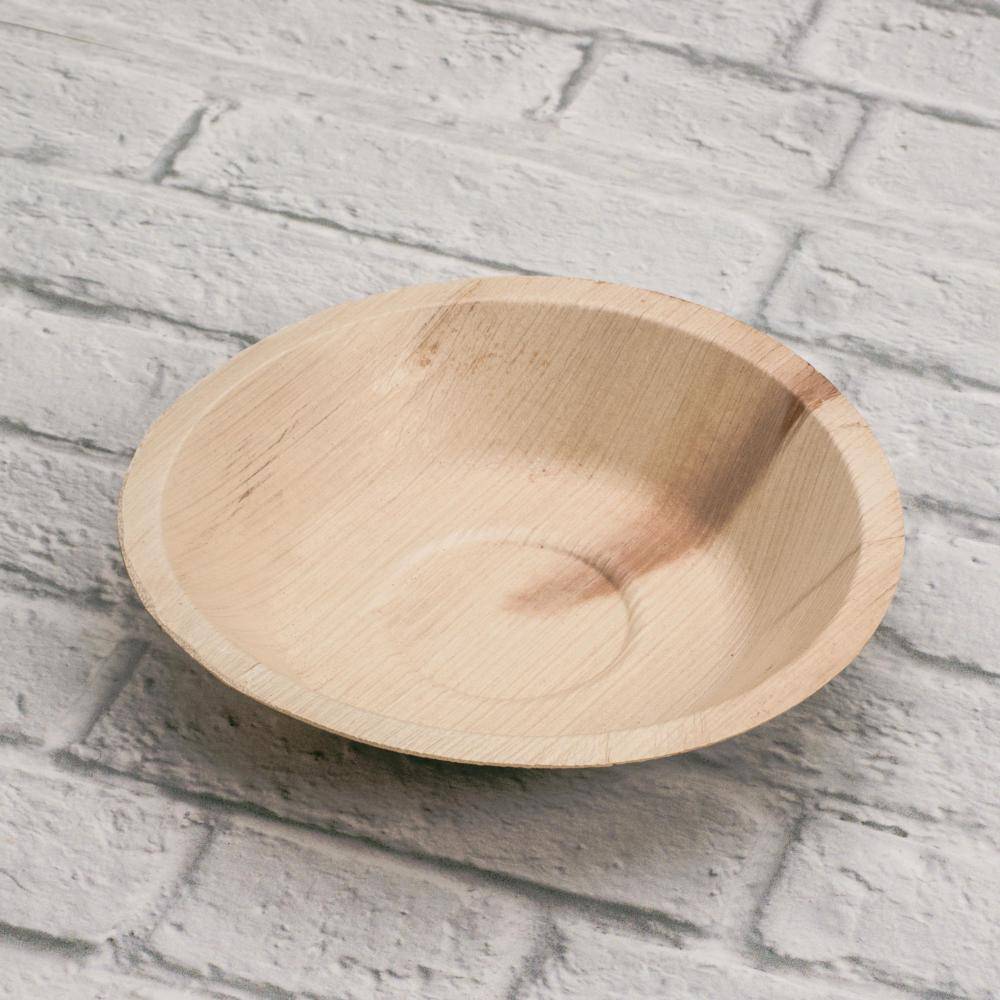 Assiette Creuse en Feuille de Palmier 18 cm - SDG Lot de 100 - Gamm vert