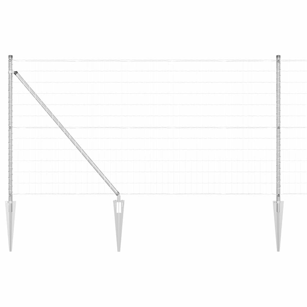 Clôture Acier Argenté 1 x 25 m, Poids :46.4kg - PANGIVO - Gamm vert