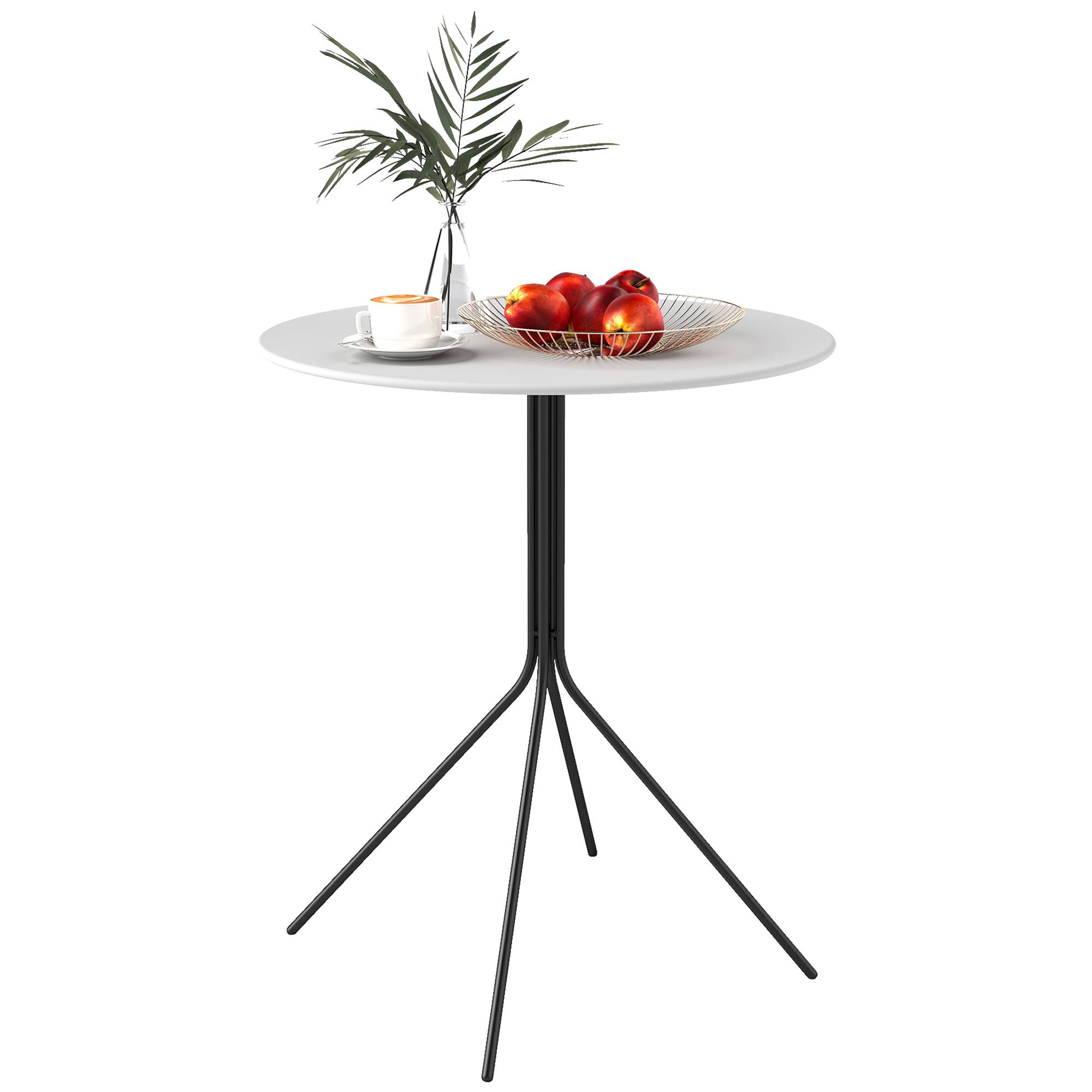 Table ronde extérieure acier gris foncé 60 x 60 x 71 cm - PANGIVO ...
