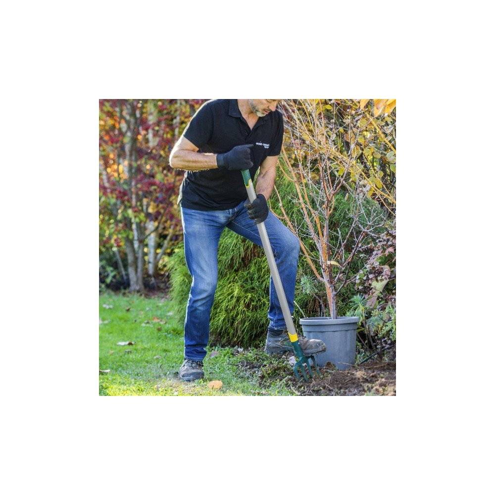 Fourche à bêcher douille - 30 cm manche béquille Metalgrip - Leborgne ...