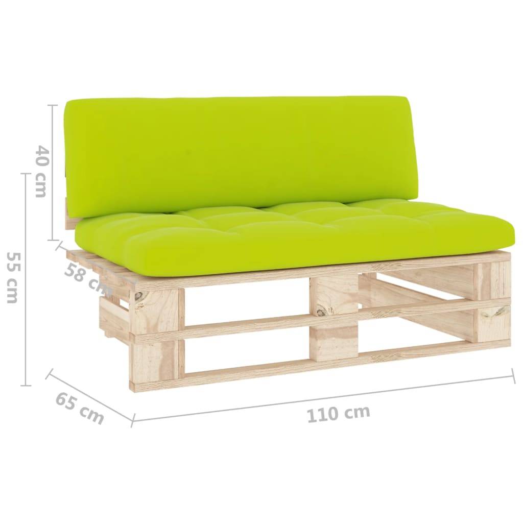 Canapé central palette de jardin | Canapé D'extérieur | Sofa De Jardin ...