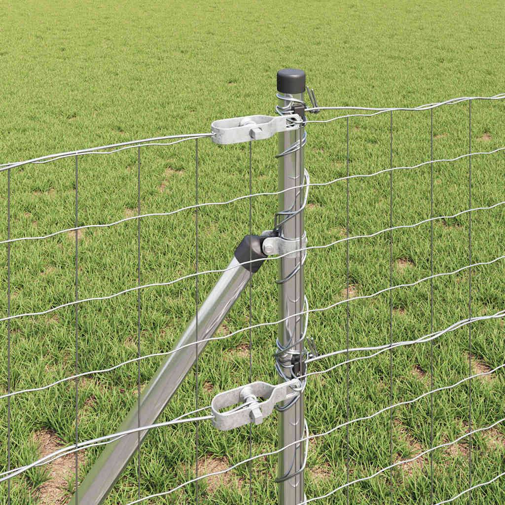 Clôture Acier et PVC Argenté 0,6 x 10 m 3,2 x 60 cm - PANGIVO - Gamm vert