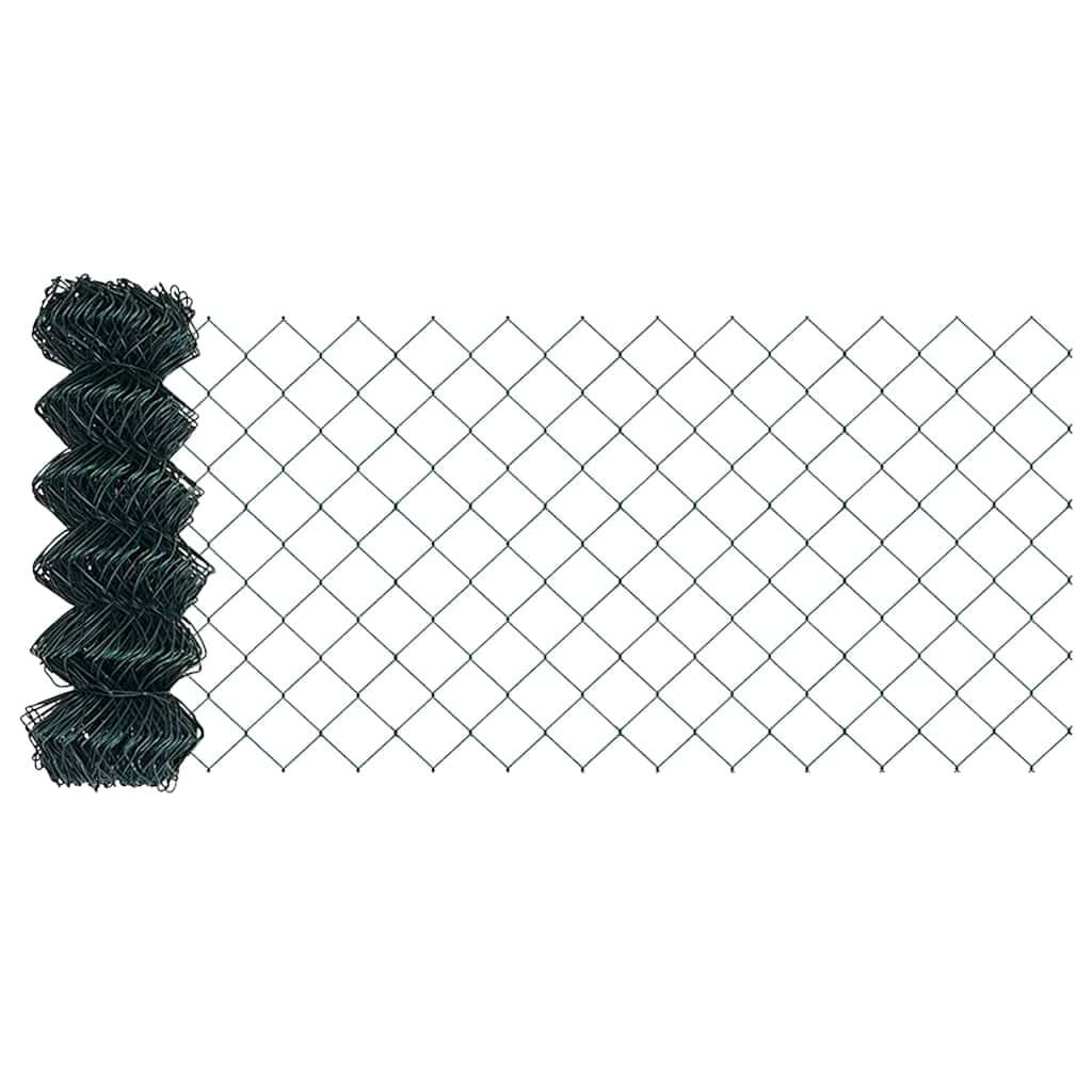 Poteau de clôture acier PVC vert 2500 x 3,2 x 60 cm, Poids :33.9kg ...