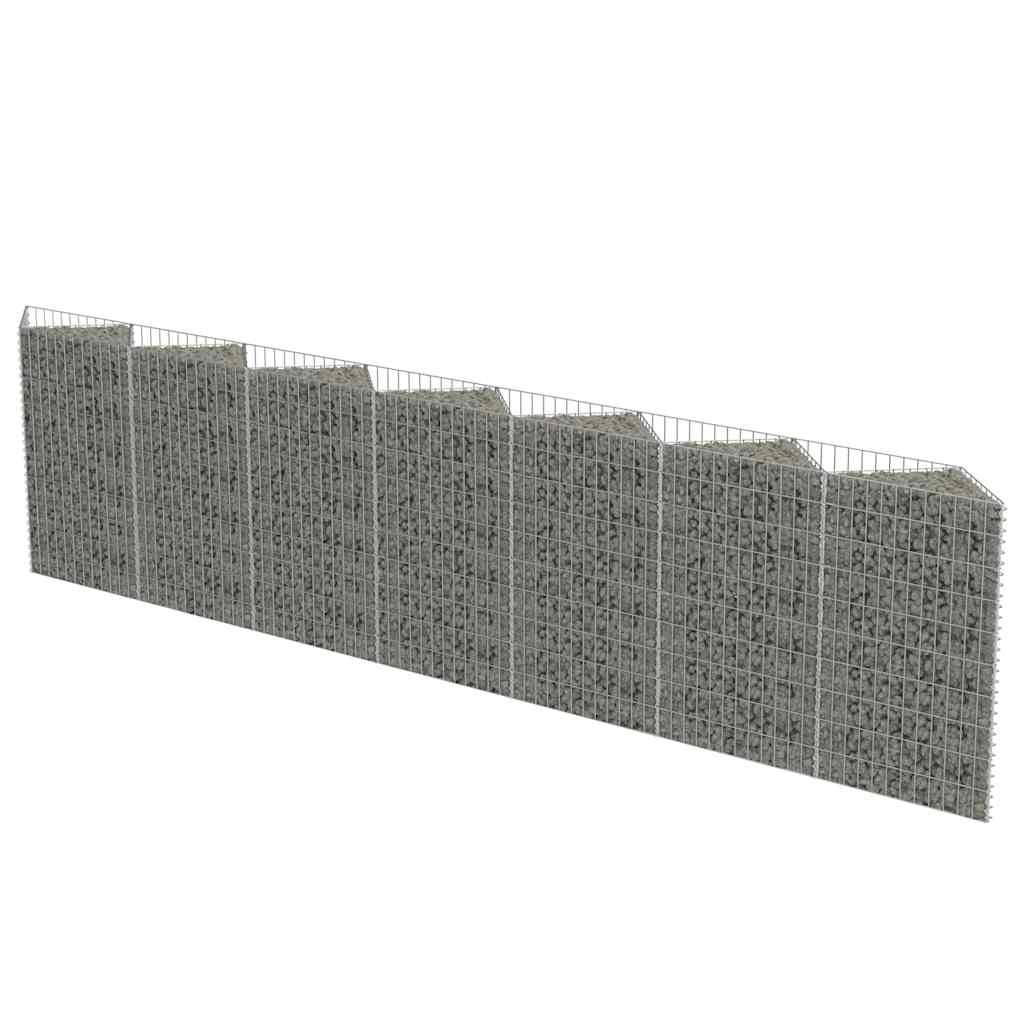 Mur Gabion Acier Galvanisé Jardin Soutènement Durable 450x30x100cm ...