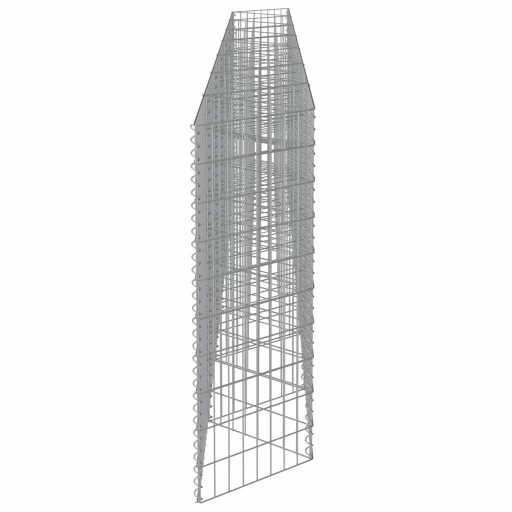 Mur Gabion Acier Galvanisé Jardin Soutènement Durable 450x30x100cm ...