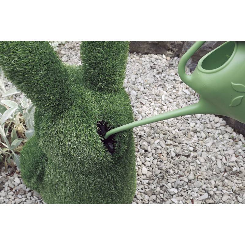 Lapin décoratif en gazon synthétique 84 x 36 x 45 cm - arrosage goutte ...