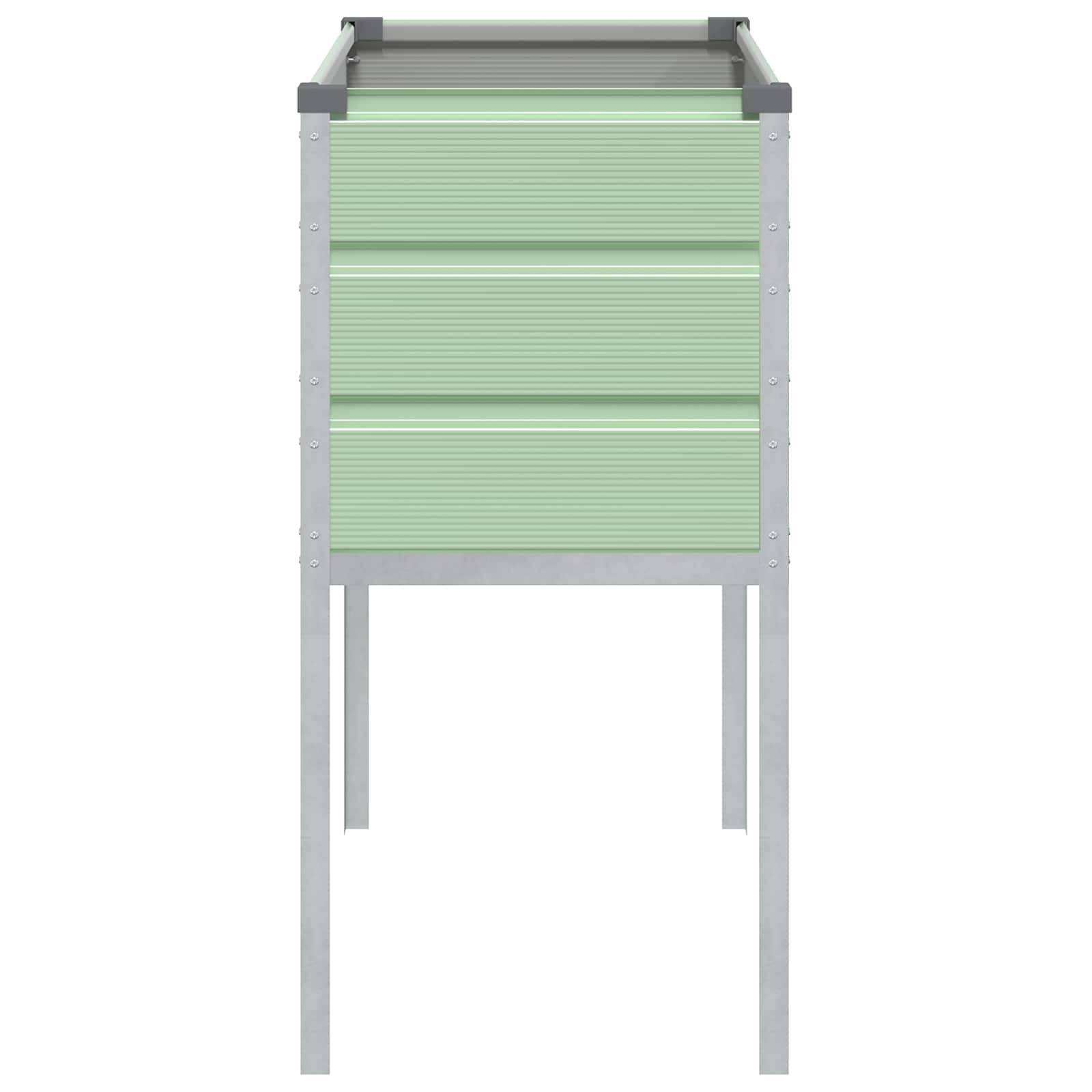 Bac à Planter Surélevé en Acier 100x45x90 cm pour Balcon et Terrasse ...