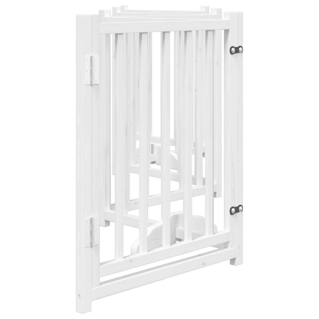 Barrière de Sécurité pour Chien 3m Modulable en Bois Blanc, Parc ...