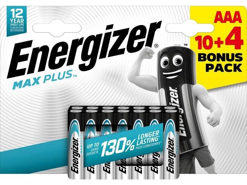 Lot de 10+4 piles alcaline AAA , 1.5 V, ENERGIZER - Gamm vert