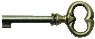 Clé rustique 1597 DUBOIS SAS - Laiton patiné - Tige 40 mm - 157014 ...