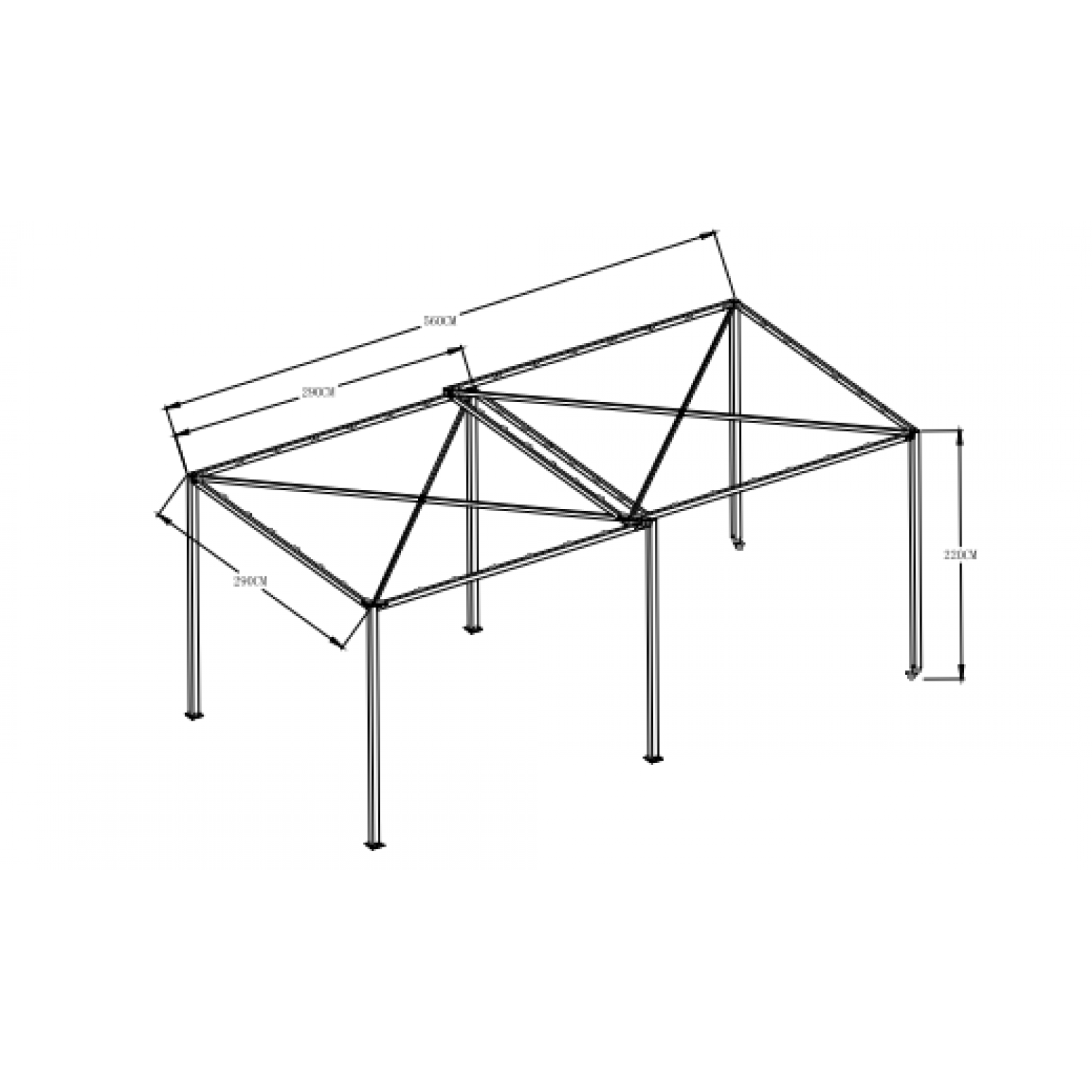 Pergola coulissante avec roues 5,5 x 2,5 m gris et taupe GIBARA - Gamm vert