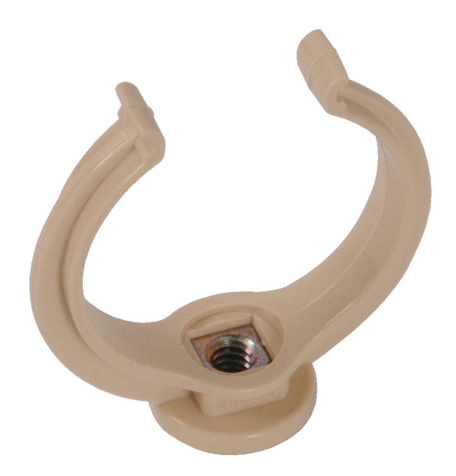 Collier Lyre 100mm pour tube de descente cylindrique gris - NICOLL ...