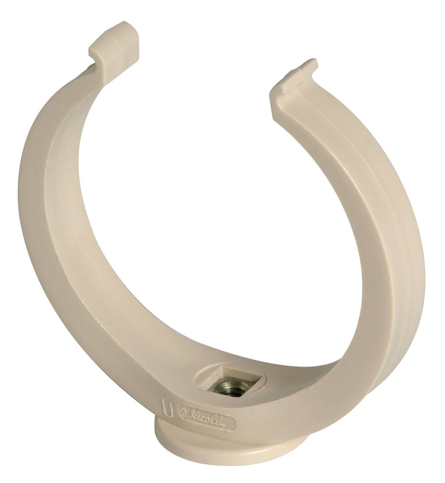 Collier Lyre 100mm pour tube de descente cylindrique gris - NICOLL ...