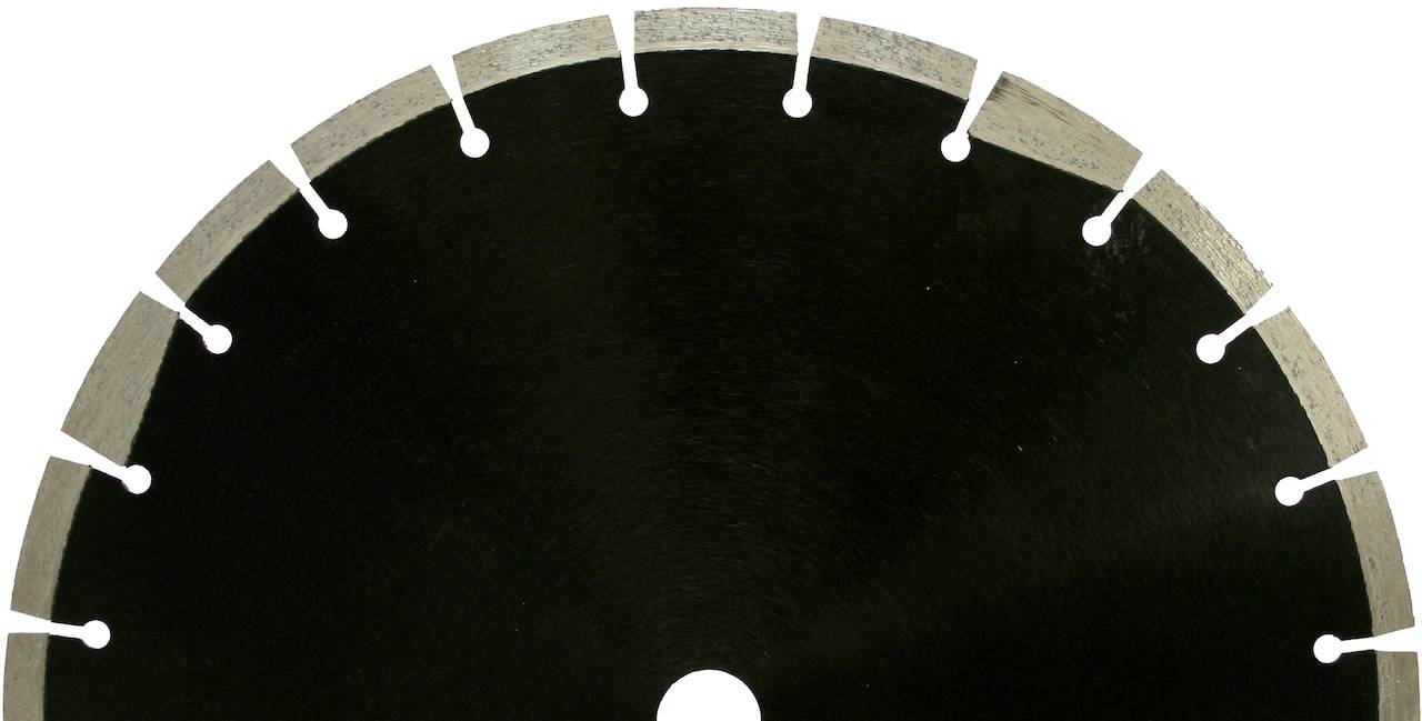 Disque diamant segmenté - large segment de protection - Ø 350 mm - Gamm ...