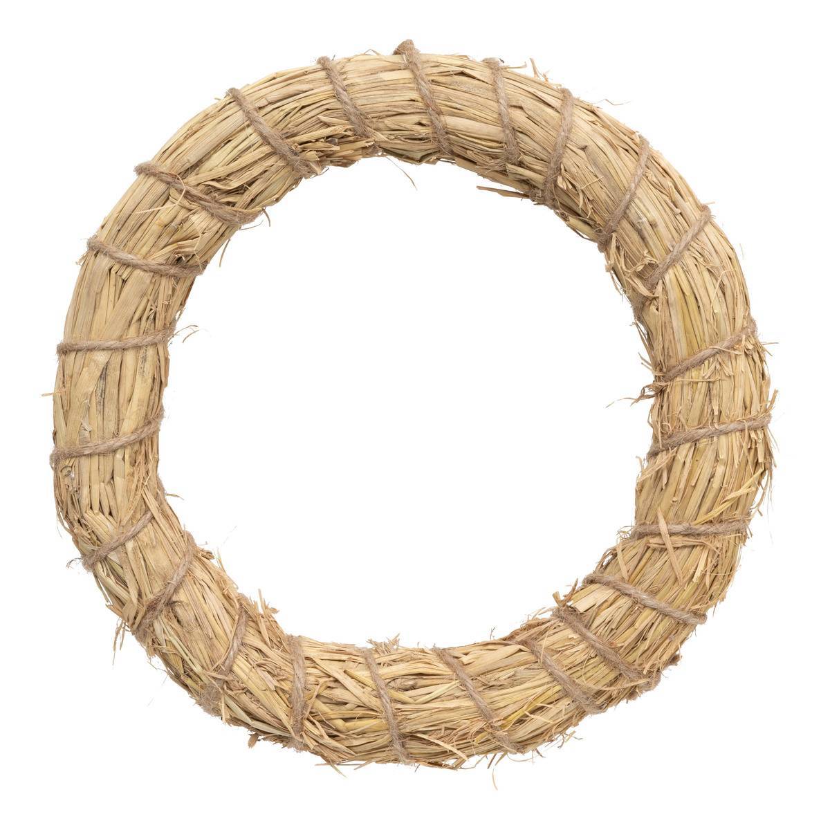 Couronne paille D.25cm naturel ATMOSPHERA CREATEUR D'INTERIEUR - Gamm vert