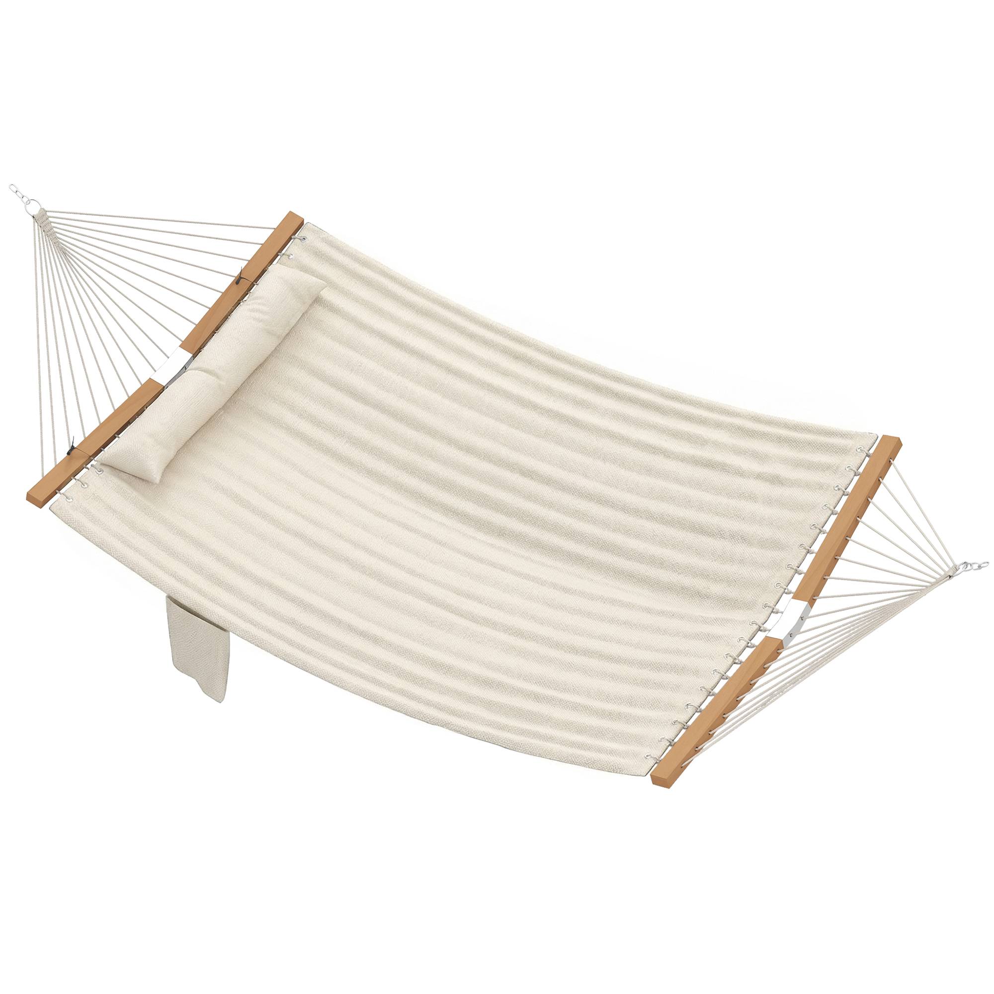 Hamac extérieur 200x140cm, hamac à deux couches avec porte-têtes à ...