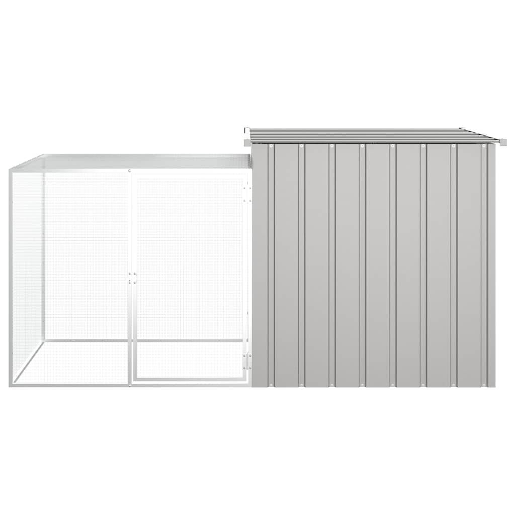 Poulailler acier gris 200 x 91 x 100 cm - Prolenta premium p3110.9 ...