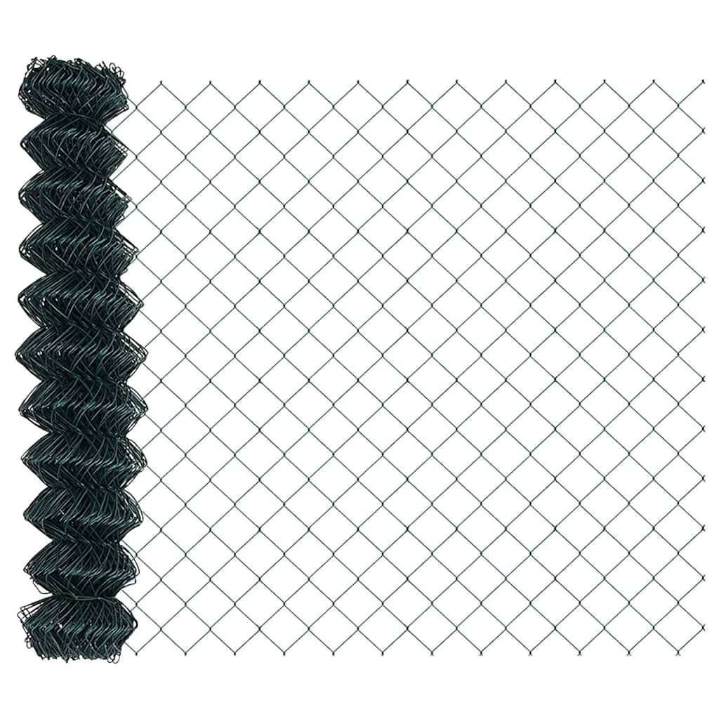 Poteau de clôture acier PVC vert 1000 x 3,2 x 120 cm, Poids :24.2kg ...