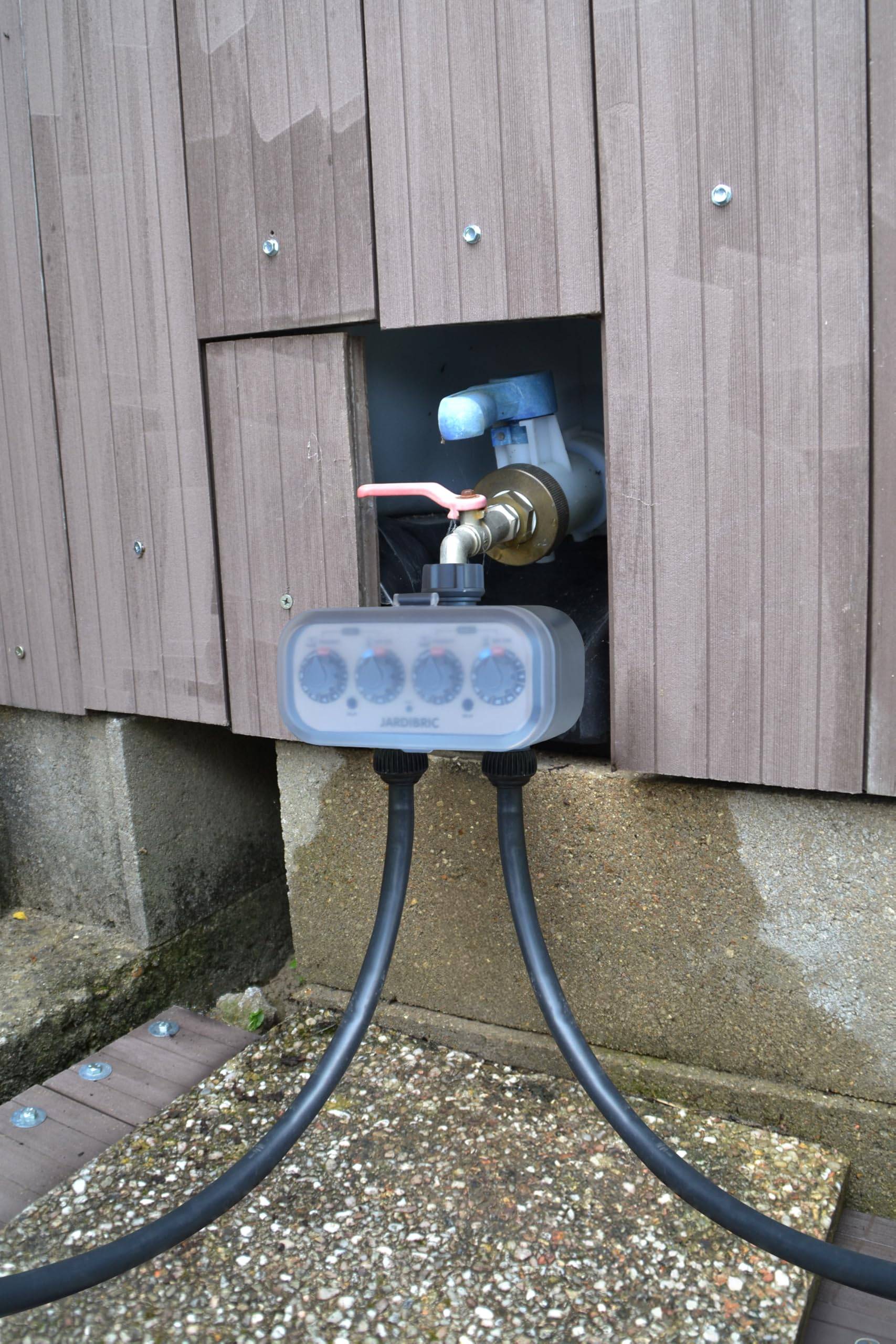 Jardibric - Programmateur d'Arrosage Sans Pression 2 Voies - Durée ...