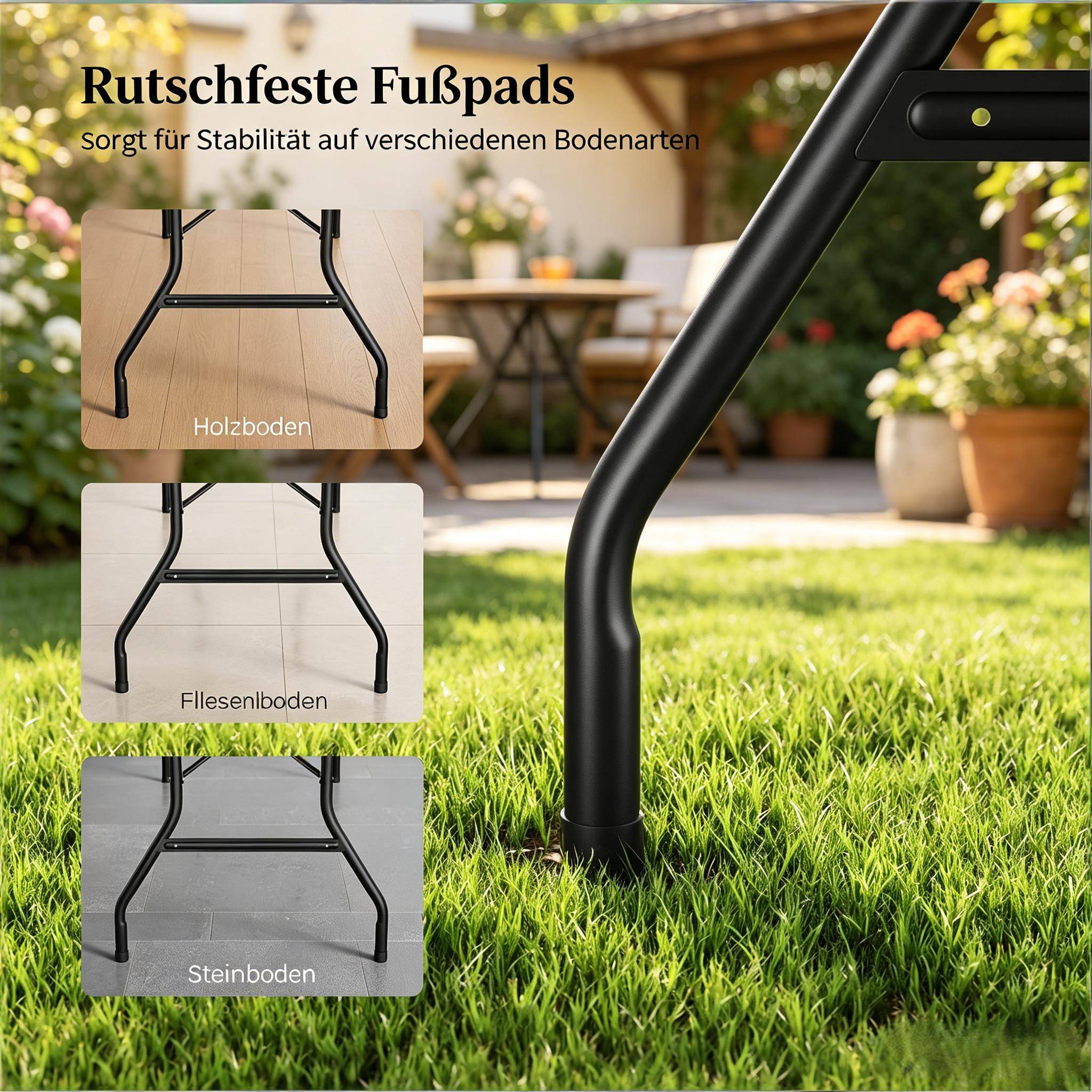 Table de repas design pliable plateau lisse, adaptée balcon et buffet ...