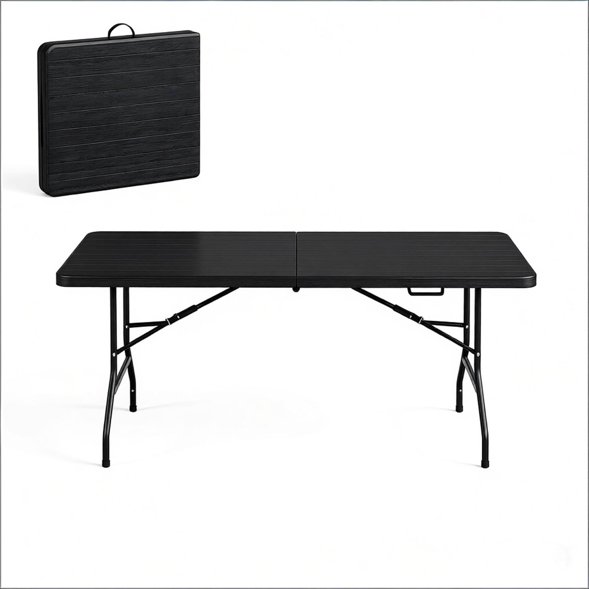 Table de repas design pliable plateau lisse, adaptée balcon et buffet ...