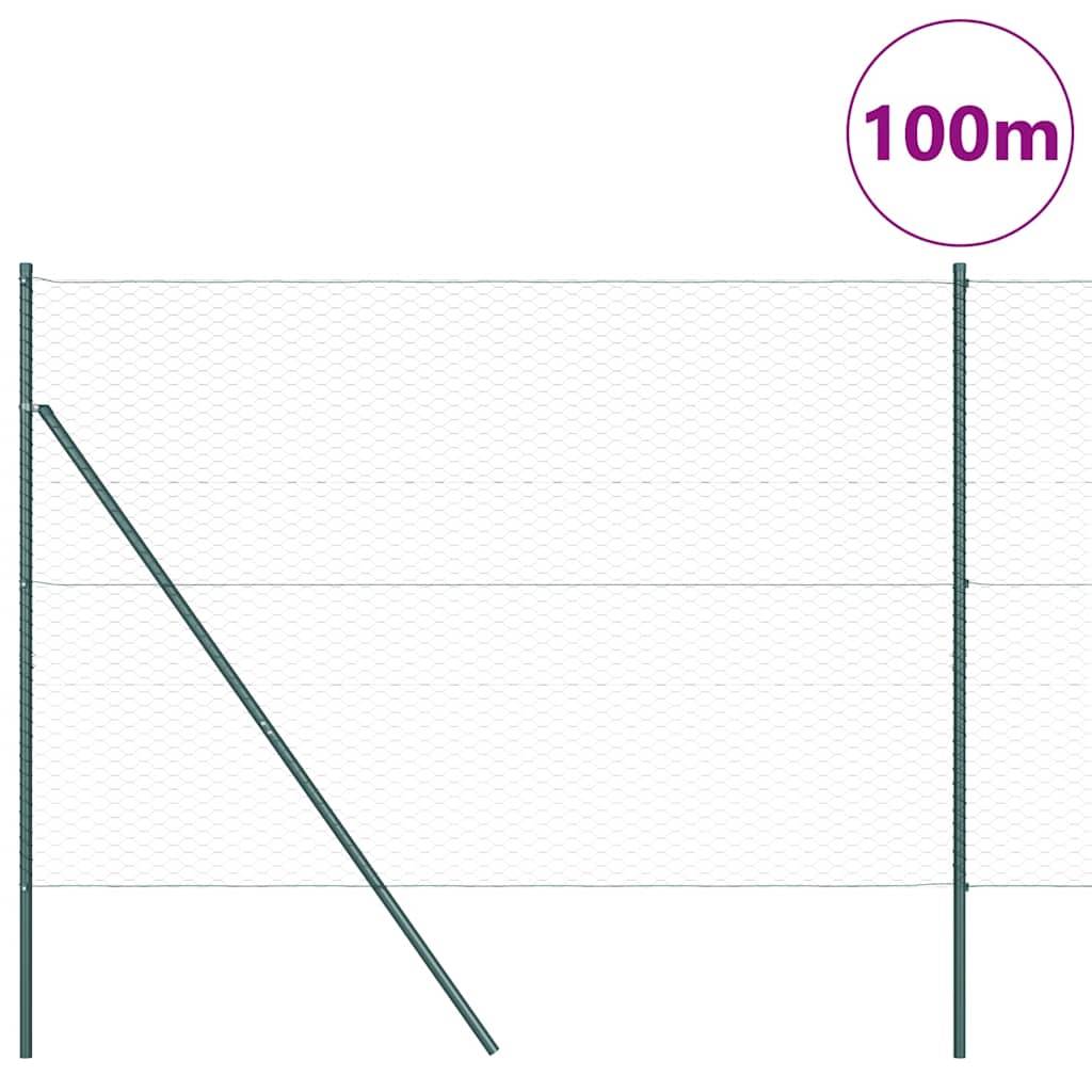 Poteau clôture acier vert 100 x 1,5 m (maille de 36 mm) - PANGIVO ...