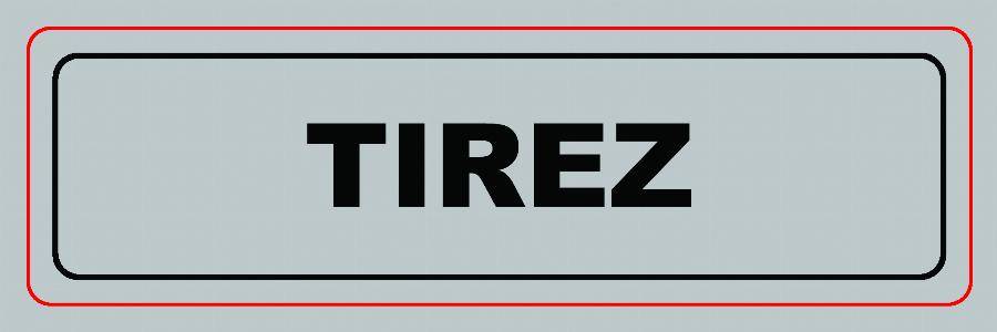 Panneau VISO Tirez - 170 x 50 mm - Sans flèche - S28 - Gamm vert