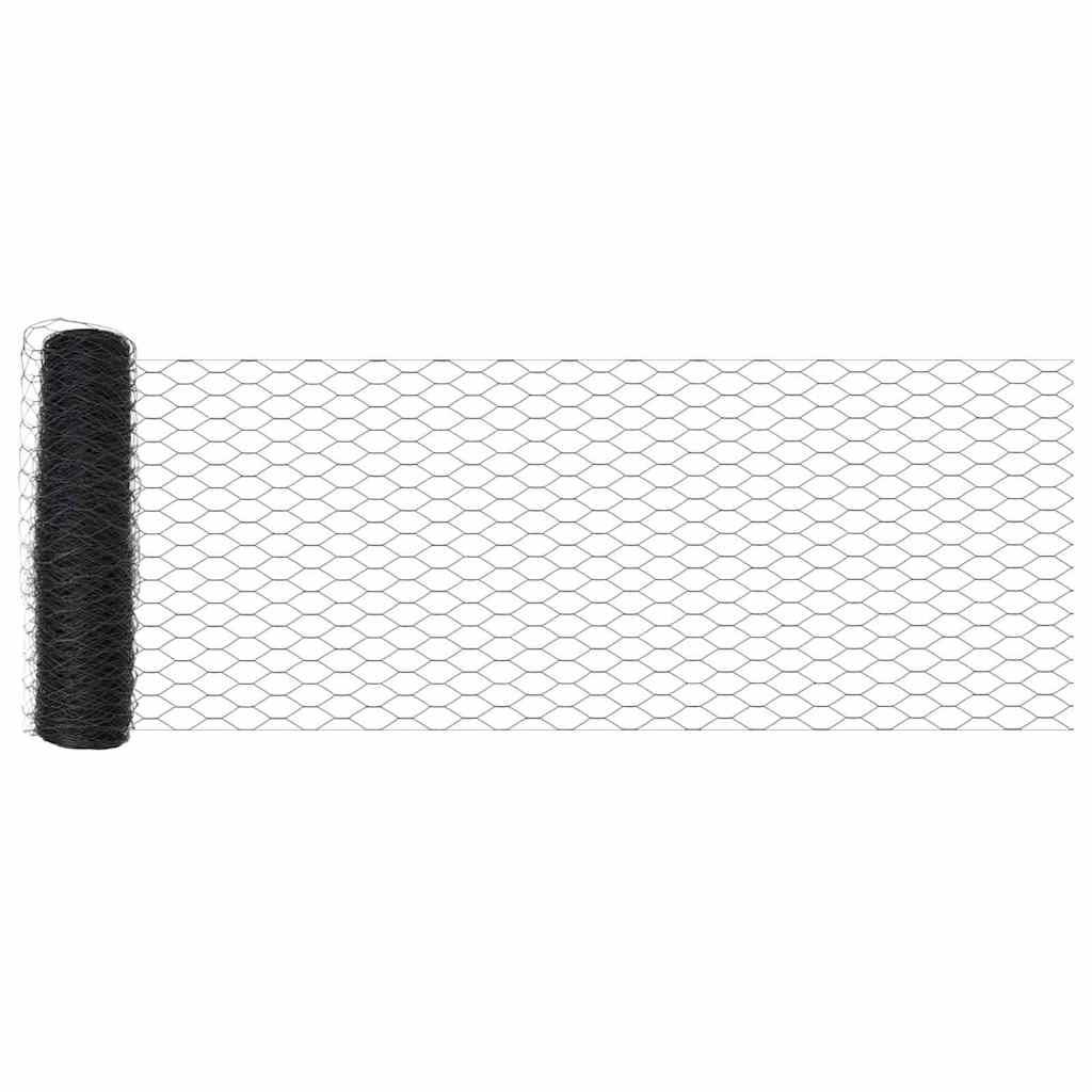 Poteau de clôture acier PVC gris 1000 x 3,2 x 60 cm, Poids :33.65kg ...