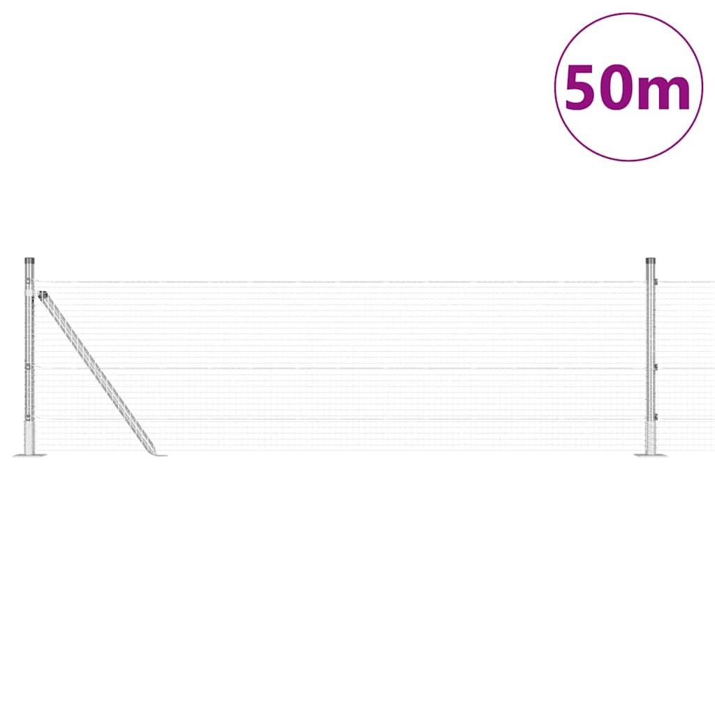 Poteau de clôture acier argenté 5000 x 3,2 x 40 cm, Poids :32.81kg ...