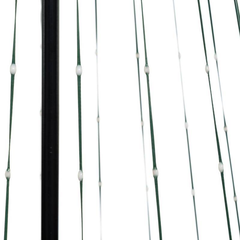 Sapin Conique sur Mat métal H280cm 550 GOUTTES de Lumière PIXEL LED RGB ...