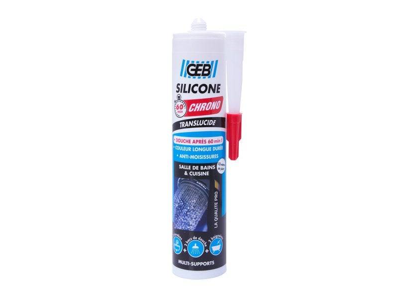 Joint silicone d'étanchéité, cuisine et bain 890781, transparent, 280 ...