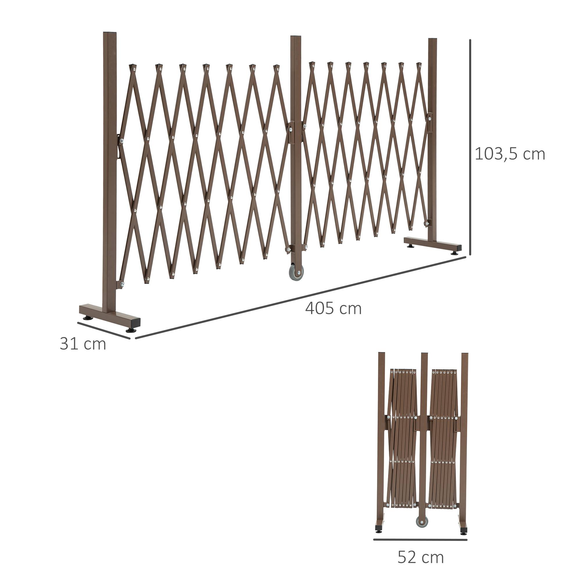 Barrière de sécurité extensible métal aluminium jardin protection ...