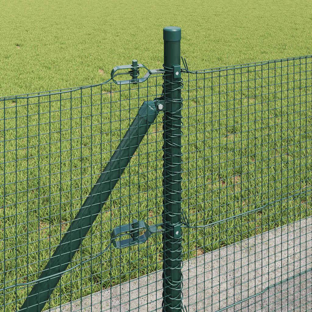 Poteau de clôture acier PVC vert 1000 x 3.2 x 60 cm, Poids :9.94kg ...