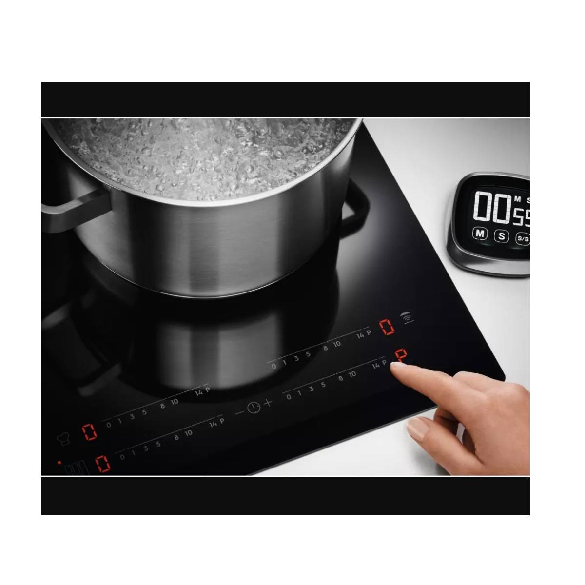 Table de cuisson induction 60cm 3 feux 7350w noir DIV63340BK Electrolux ...