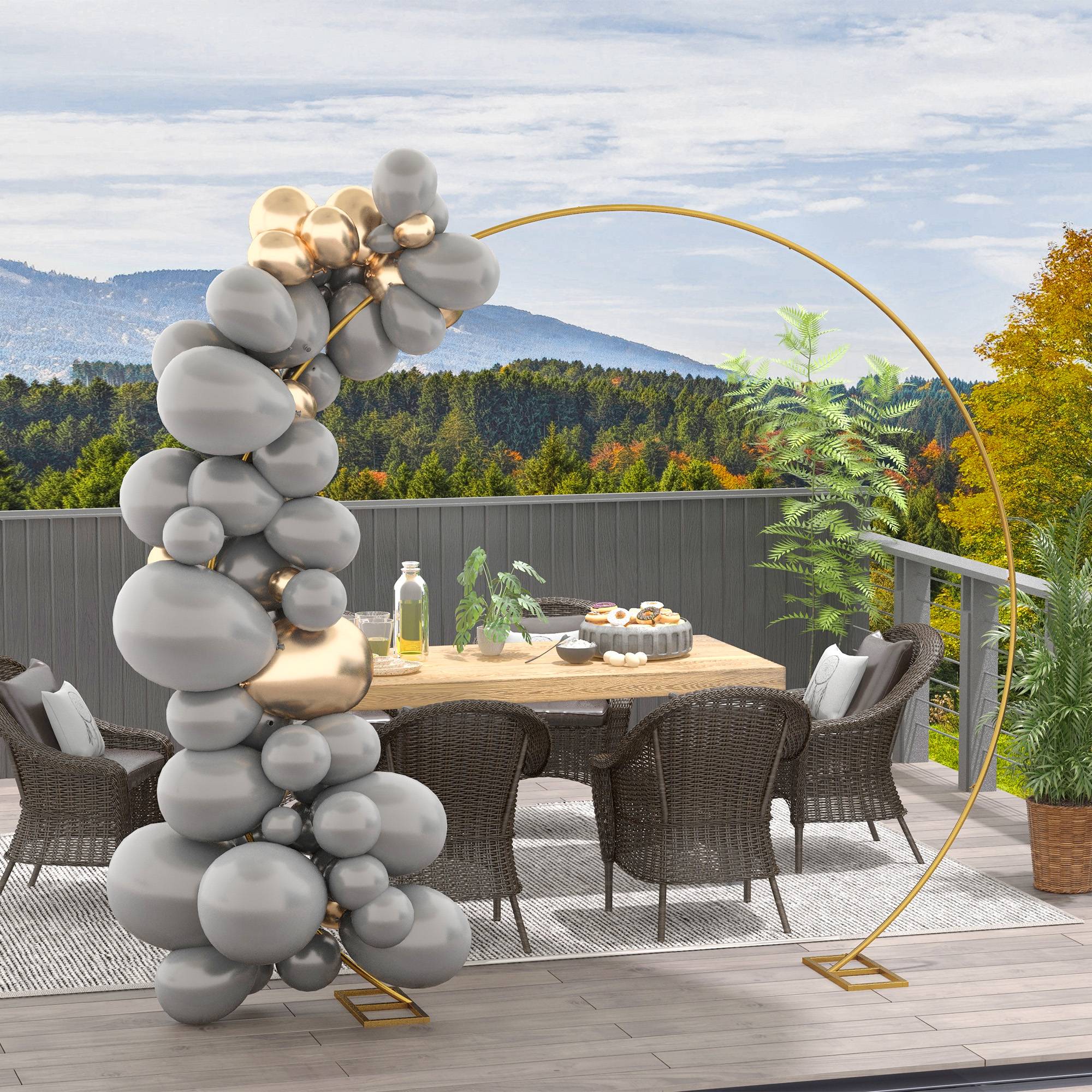 Arche de jardin acier doré 280 x 60 x 258 cm - PANGIVO - Gamm vert
