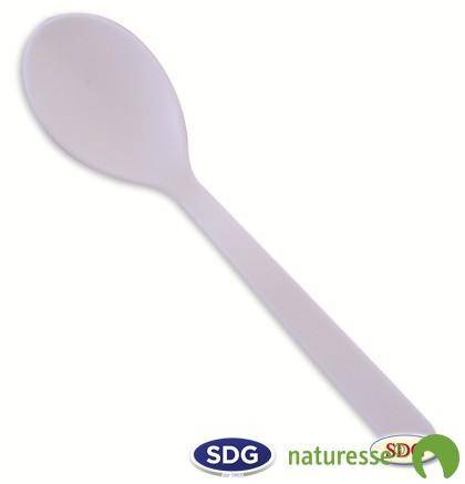 Cuillère à Dessert en CPLA 13 cm - SDG Lot de 1000 - Gamm vert