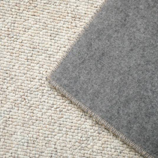 Tapis de salon ou chambre - Bouclette - Grège tendre - 160 x 230 cm ...