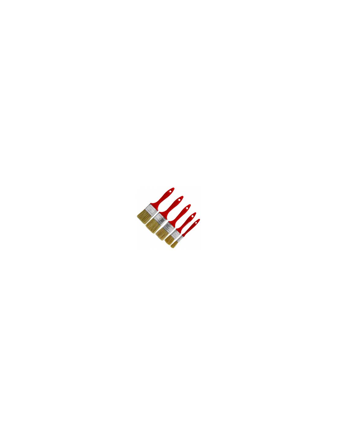 Jeu De 5 Pinceau Queue De Morue Largeur 20 - 30 - 40 - 2 X 50 Mm - Gamm ...