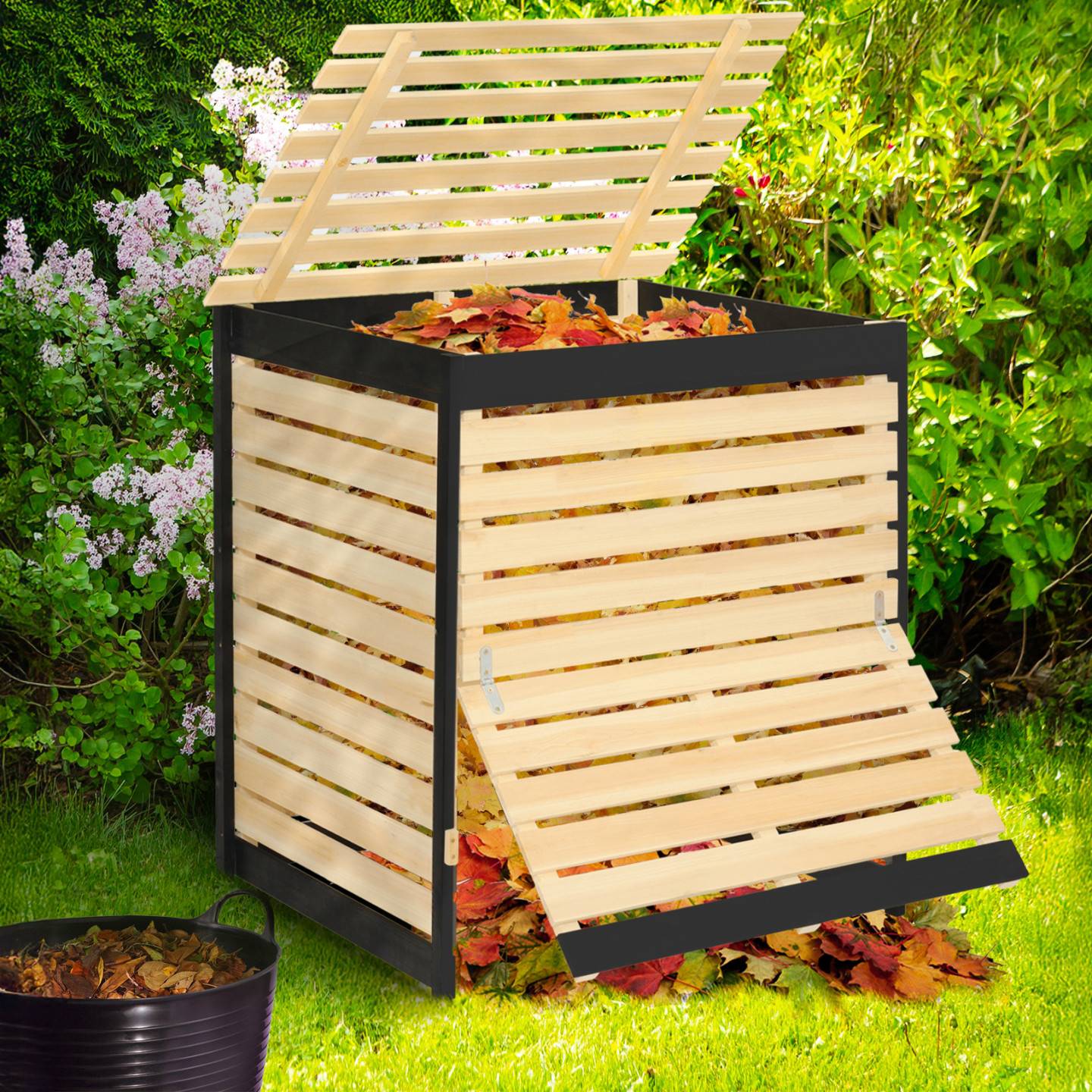 Bac de compostage en bois 500L - Gamm vert
