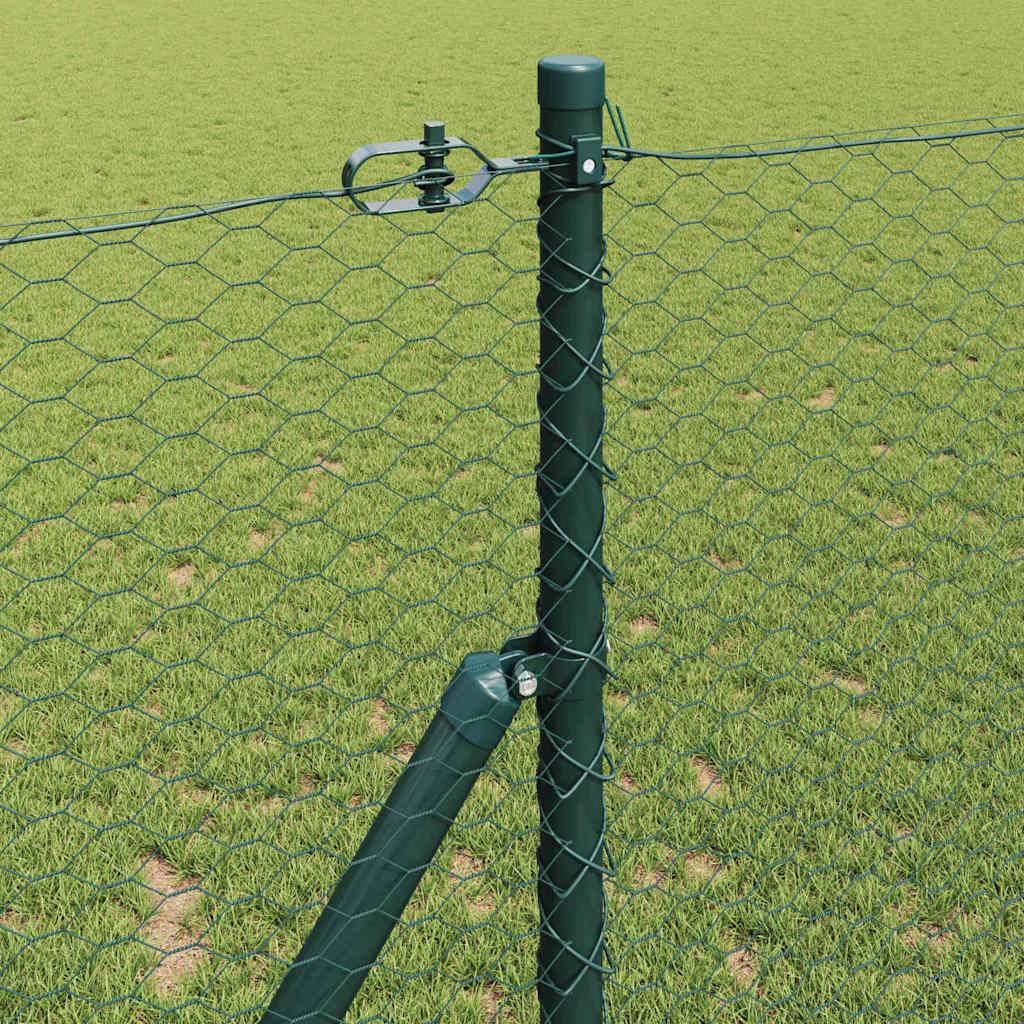 Poteau de clôture acier vert 100 x 1 cm, Poids :82.45kg - PANGIVO ...