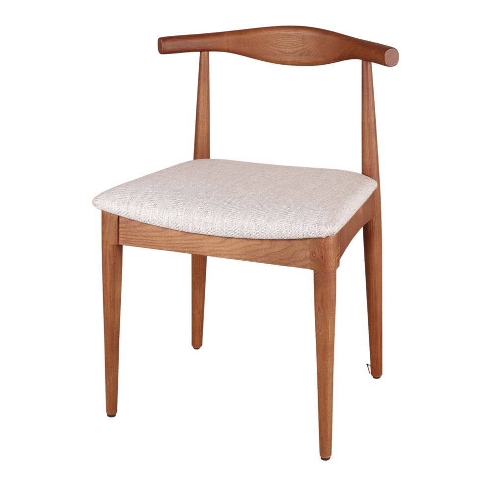Chaise en bois avec un style Mid Century - modèle 013 - sable - Gamm vert