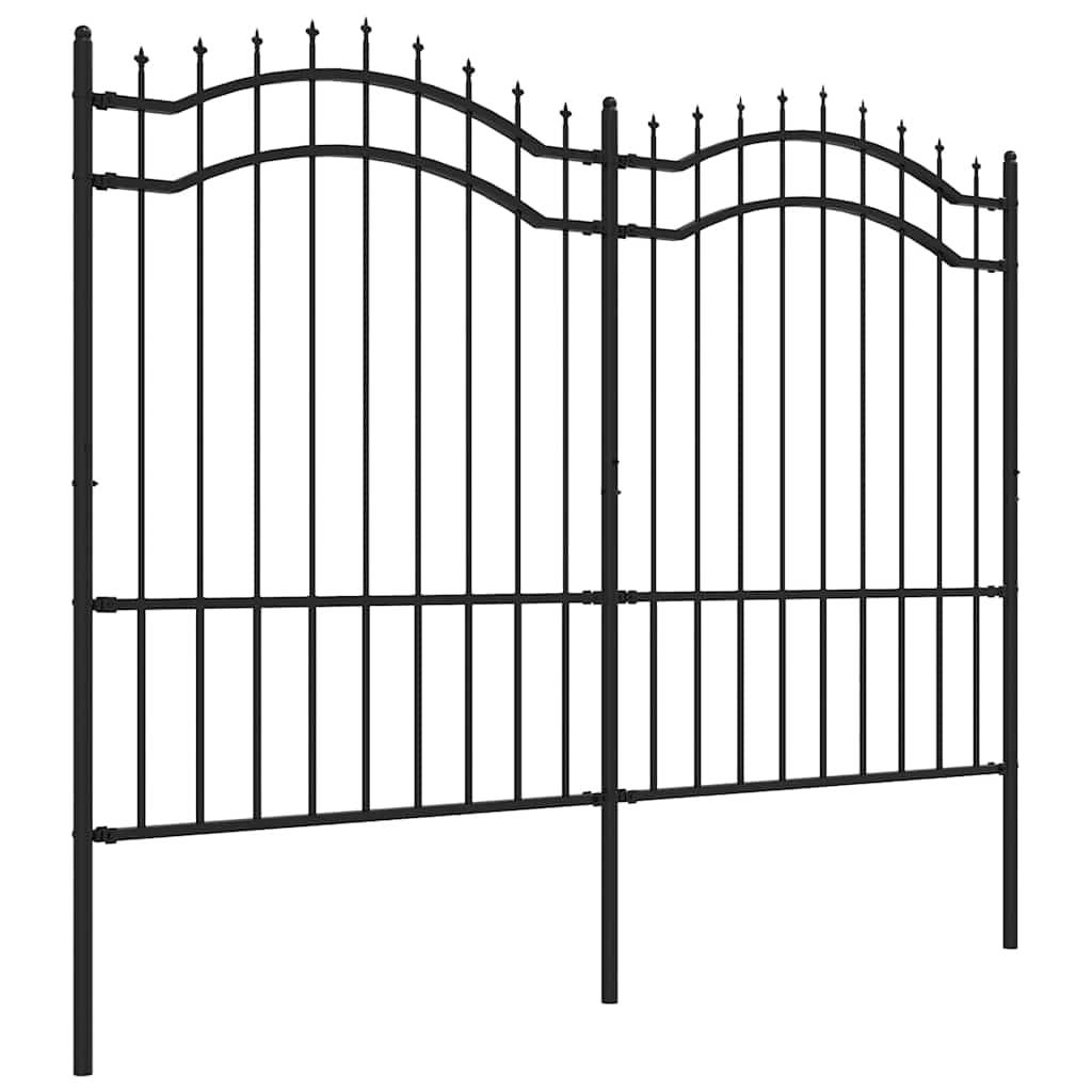Clôture de jardin acier noir 240 x 150 cm - PANGIVO - Gamm vert