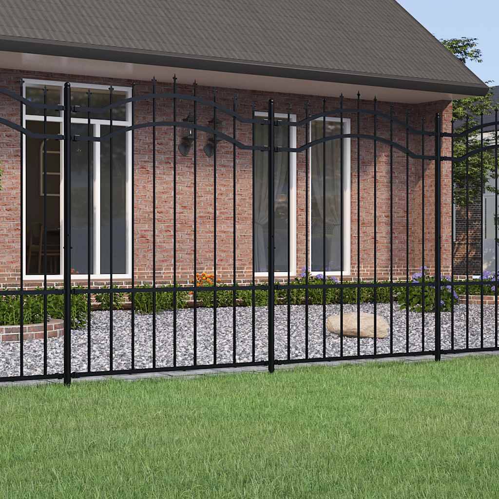 Clôture de jardin acier noir 240 x 150 cm - PANGIVO - Gamm vert