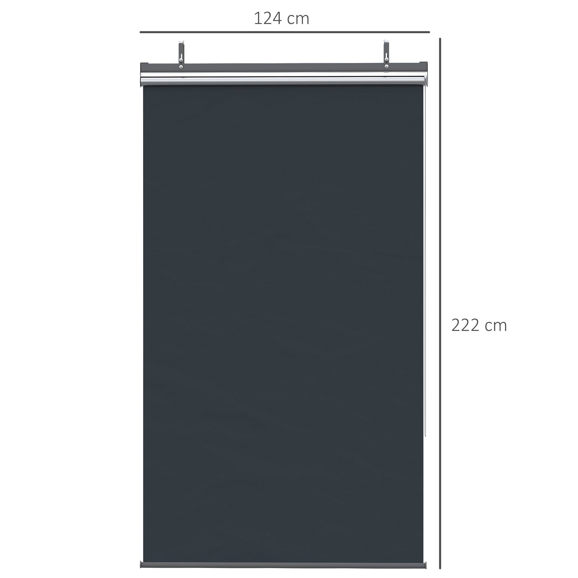 Store vertical extérieur polyester balcon protection solaire 124 x 222 ...