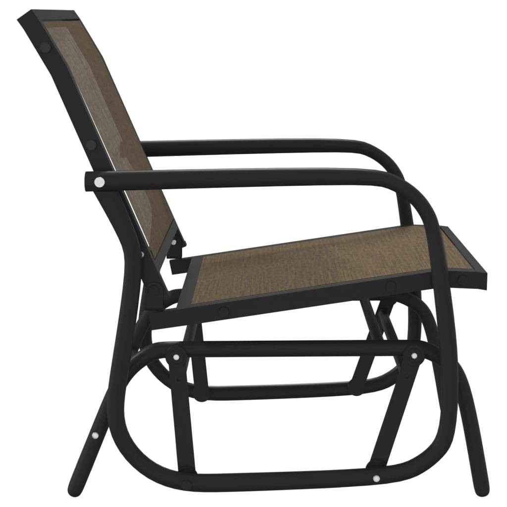 Chaises oscillantes de jardin lot de 2 marron 61x76x87 cm vidaXL 362713 ...
