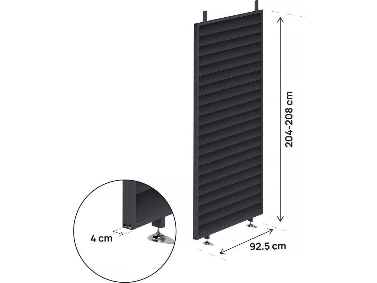 Persienne Pour Pergola Bioclimatique En Acier Galvanisé "clifford" - 92 ...