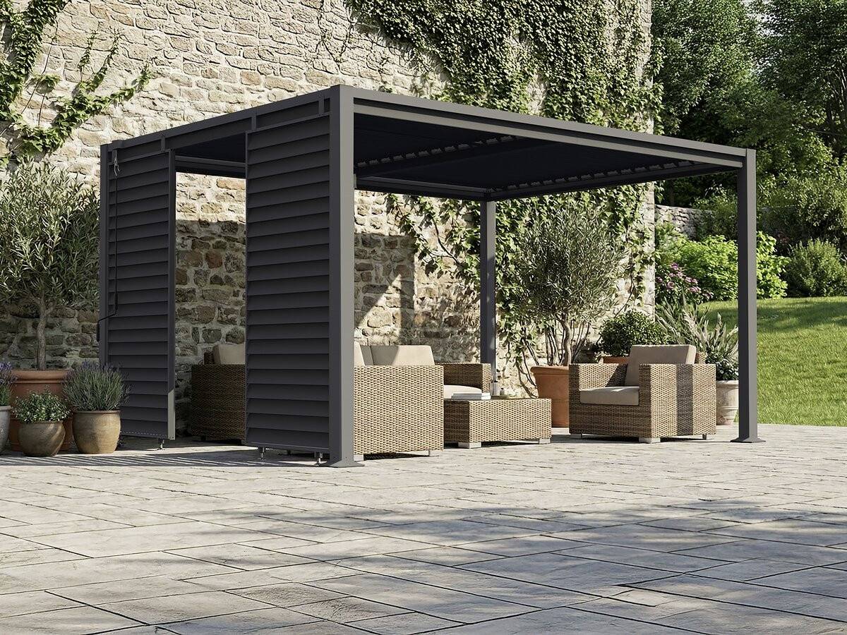 Persienne Pour Pergola Bioclimatique En Acier Galvanisé "clifford" - 92 ...
