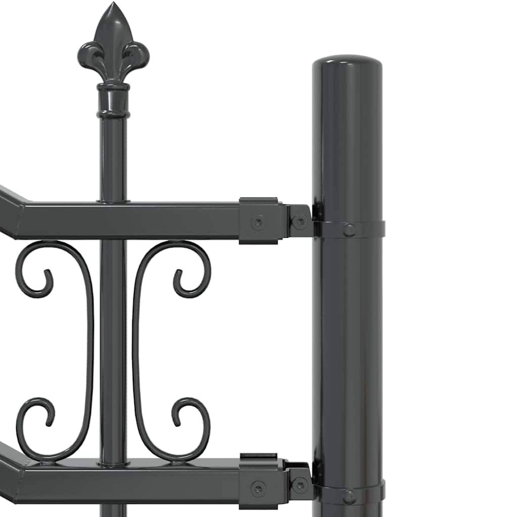 Clôture de jardin acier gris 240 x 118 cm - PANGIVO - Gamm vert